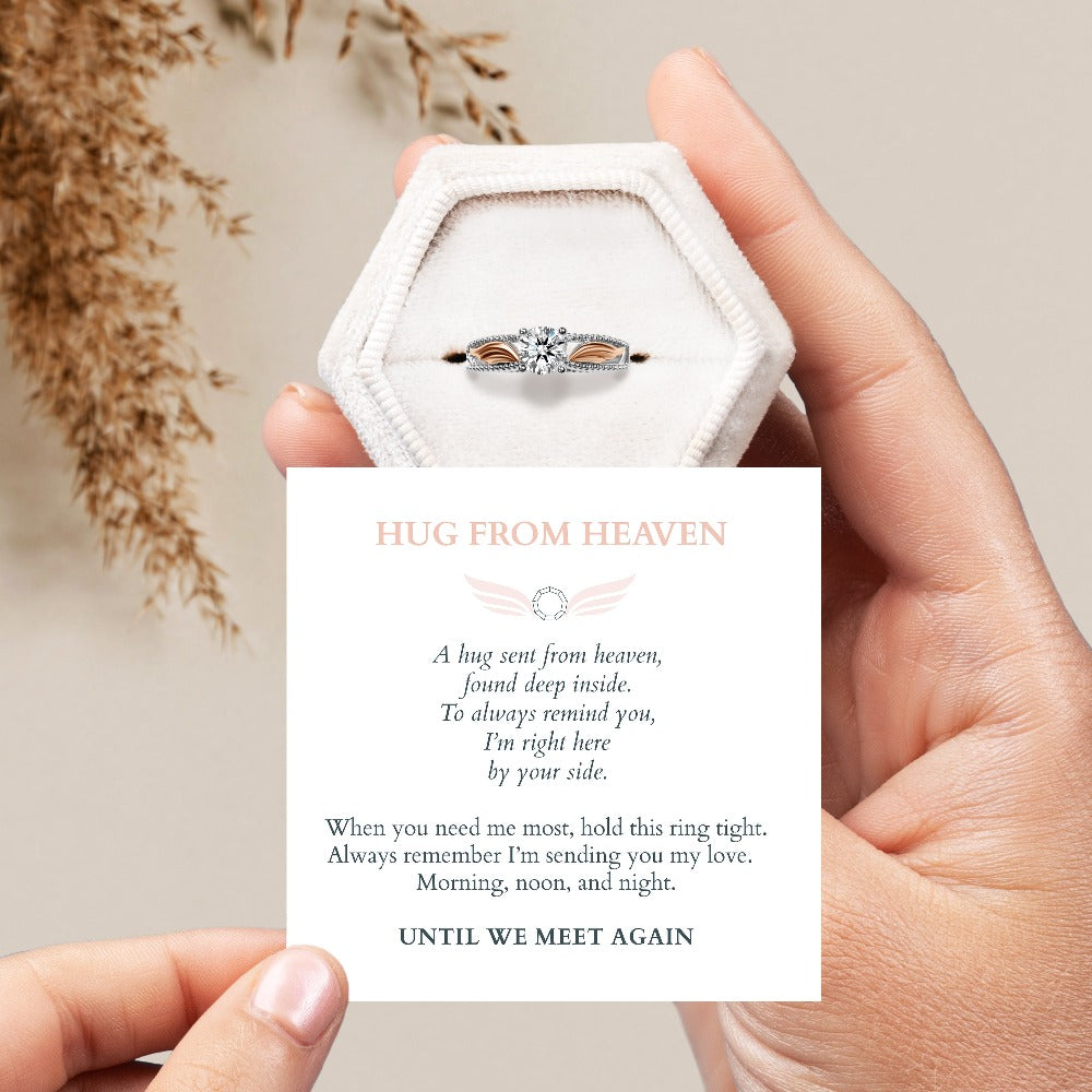 Hug From Heaven Personalized Memorial Ring - Awareness Avenue